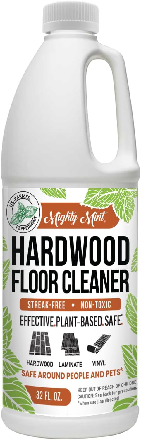 Amazon.com: Mighty Mint Hardwood Floor Cleaner, Non-Toxic, Ready-to-Use ...
