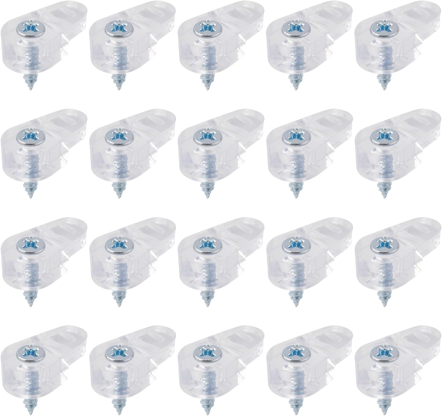 20Pcs Glass Retainer Clips, 0.79x0.43 inch Plastic Glass Panel Clips ...