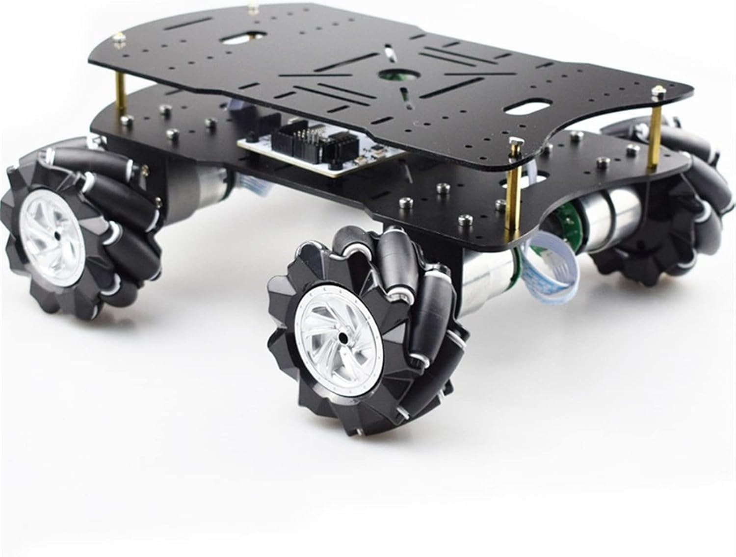 PULJIM 4WD Mecanum Robot Car Smart Car Chassis Kit Load Capacity 10KG W ...