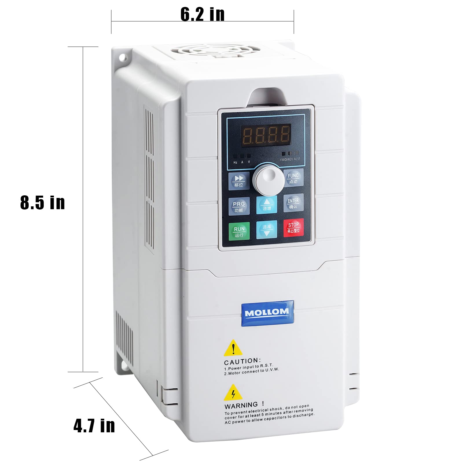 Snapklik.com : Mollom VFD 220V 4KW 5HP Single Phase To 3 Phase 0-999Hz ...