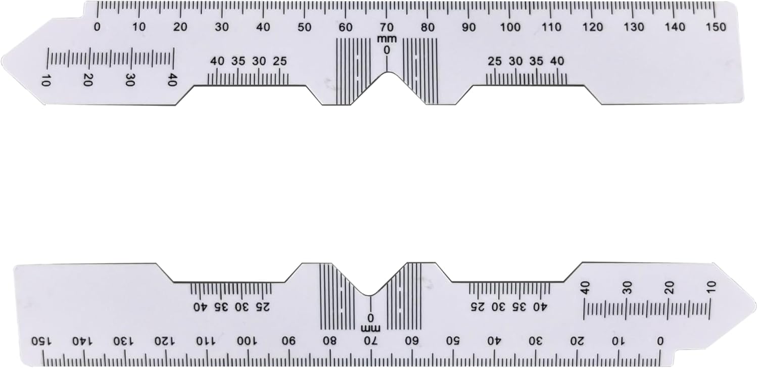 LinJianTing ZHUUO 2PCS Abrasion Resistant PD Ruler Eyeglasses Pupil ...