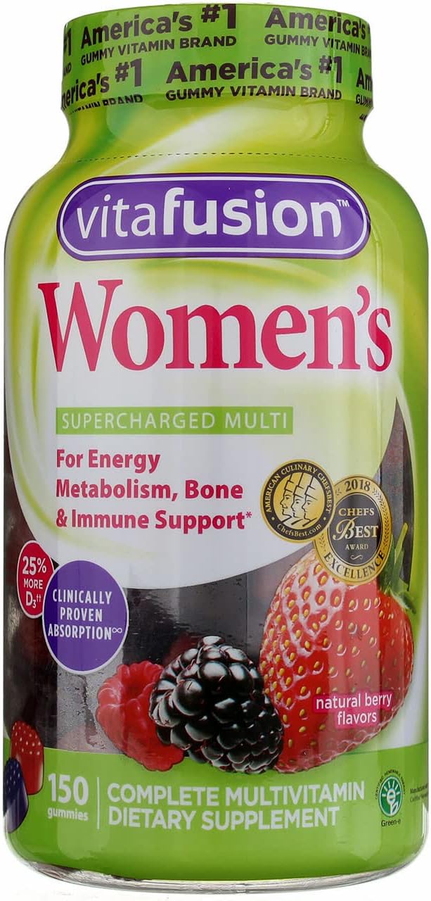 Amazon.com : Vitafusion Women's Gummy Vitamins, Natural Berry Flavors ...