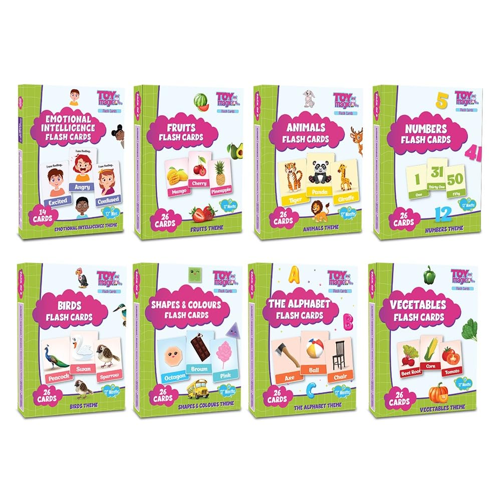 Buy ToyMagic Flash Card Pack of 8|Educational & Stem Toy|Easy Learning ...