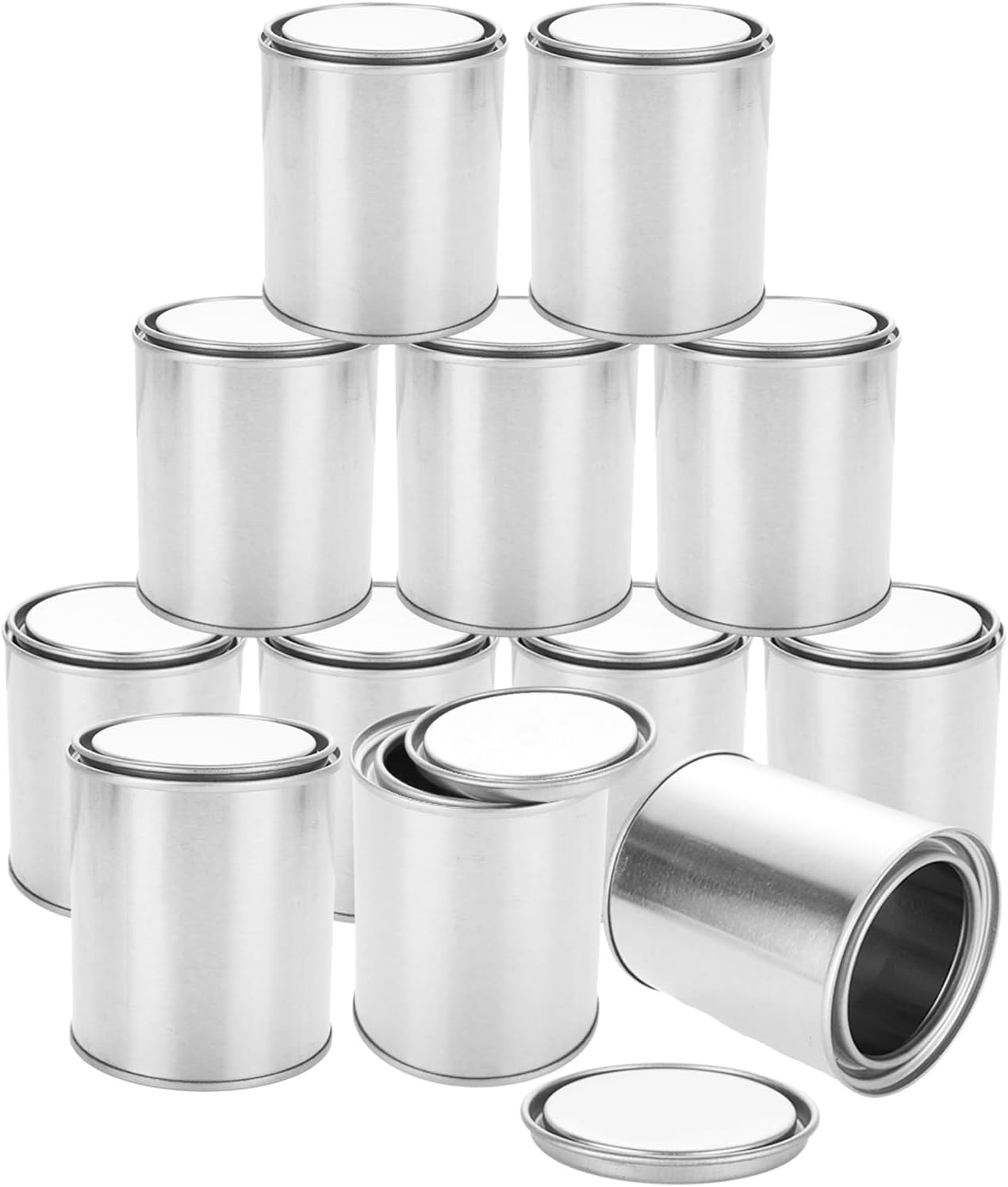 Amazon.com: 12PCS Empty Paint Cans with Lids, 1 Quart Metal Unlined ...
