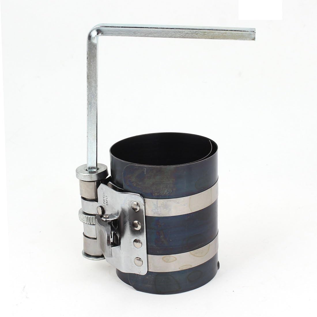 Amazon.com: Uxcell 75mm Long Engine Piston Ring Compressor 53-125mm ...