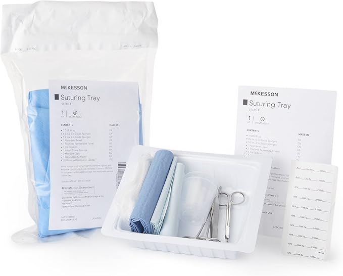 Amazon.com: Suture Tray McKesson, McKesson Brand 7478, 1 Count ...