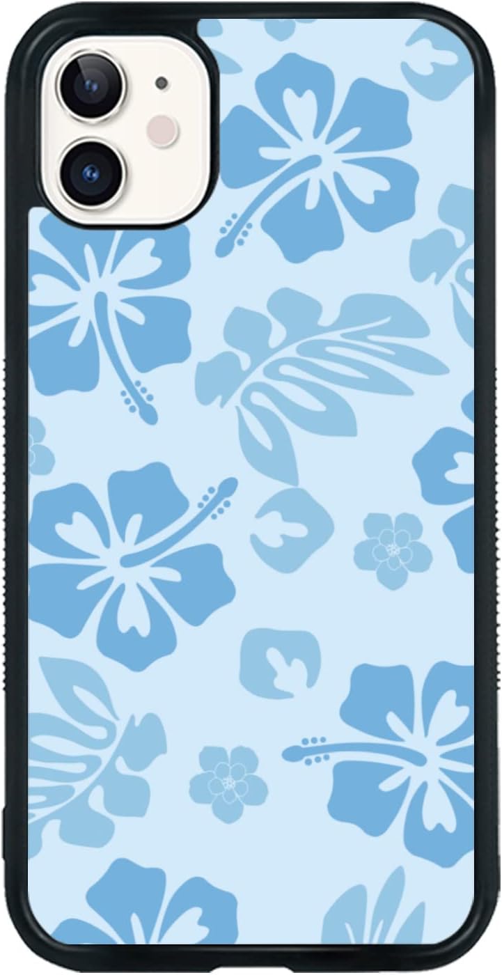 Blue Hibiscus Phone Case Compatible with iPhone 11 6.1 Inch ...