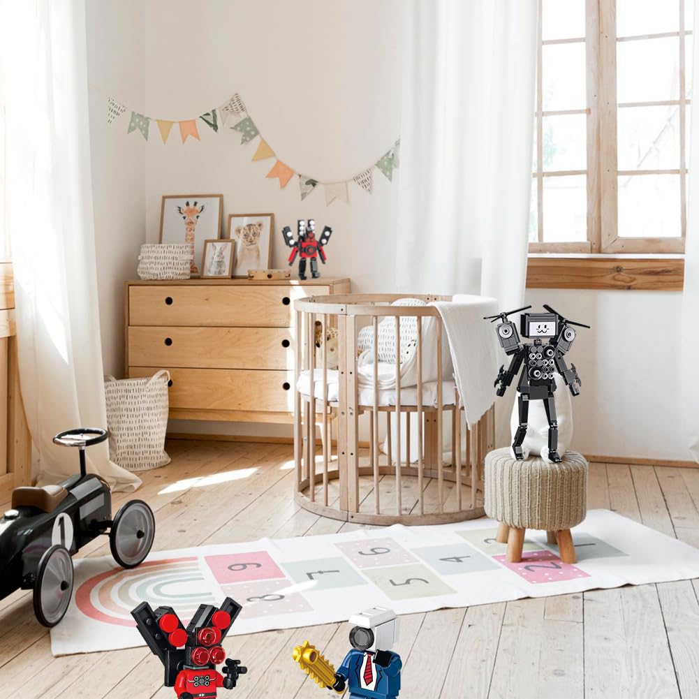 helu 602 PCS Skibidi Building Block Toilet Game Toys, Camera Man Titan ...