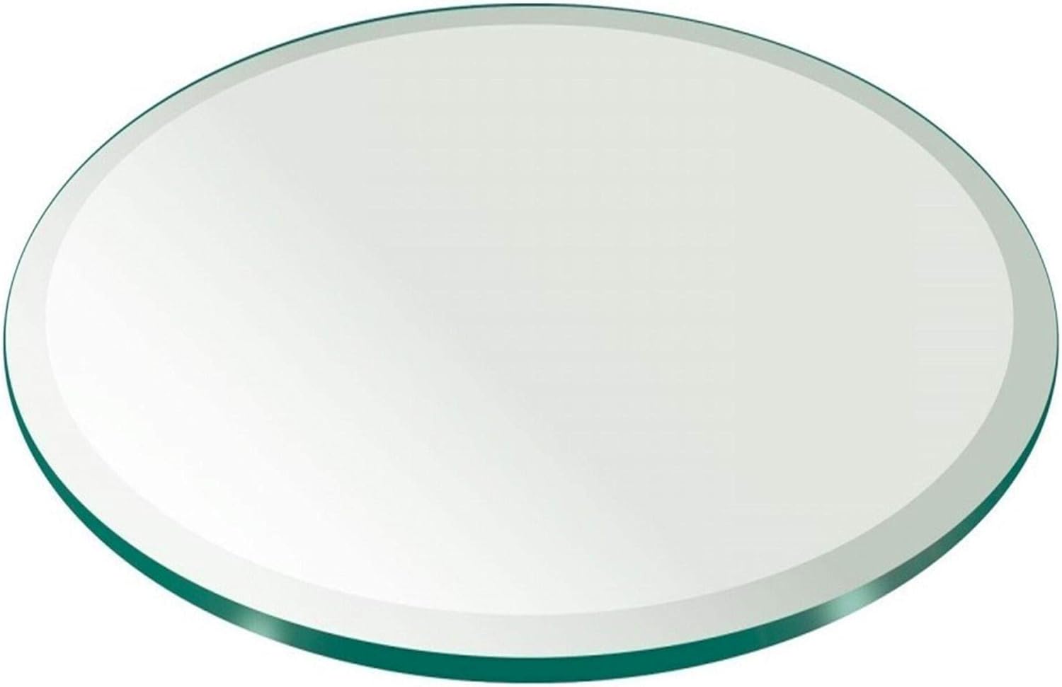 Amazon.com - 24" Round Tempered Clear Glass Table Top - 1/2" Thick with ...
