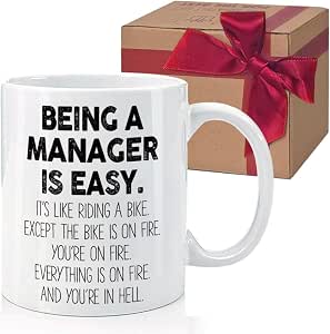 Amazon.com: HIWERAN Funny Manager Gifts for Women Men - Being A Manager ...