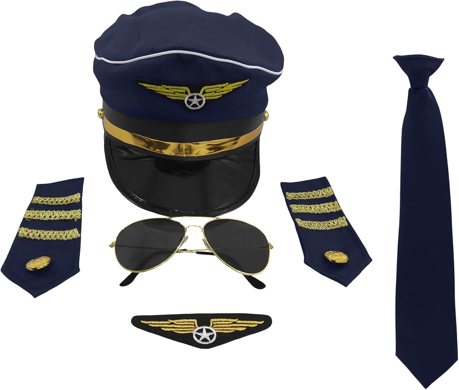 Amazon.com: Nicky Bigs Novelties Adult Pilot Costume Accessories ...