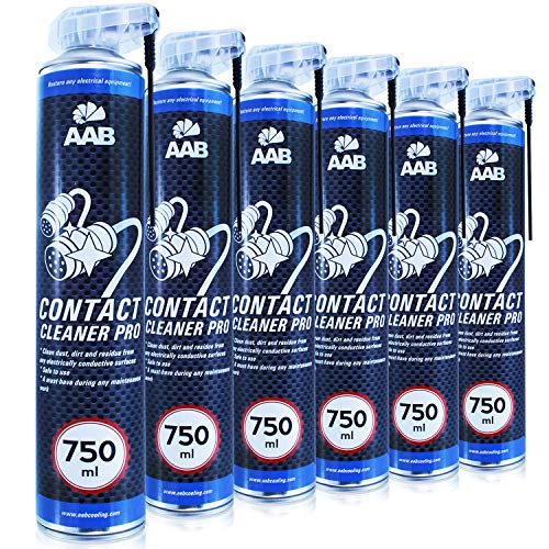 AABCOOLING Contact Cleaner PRO 750ml - Set of 6 - Powerful Contact ...