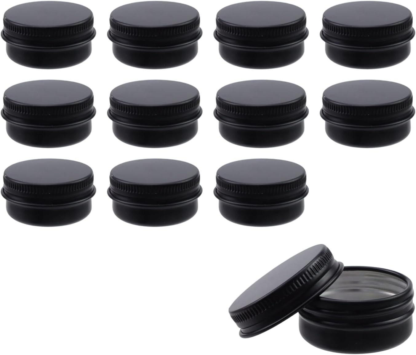 Amazon.com: Tighall 12pcs Aluminum Balm Tins Round Empty Tins ...