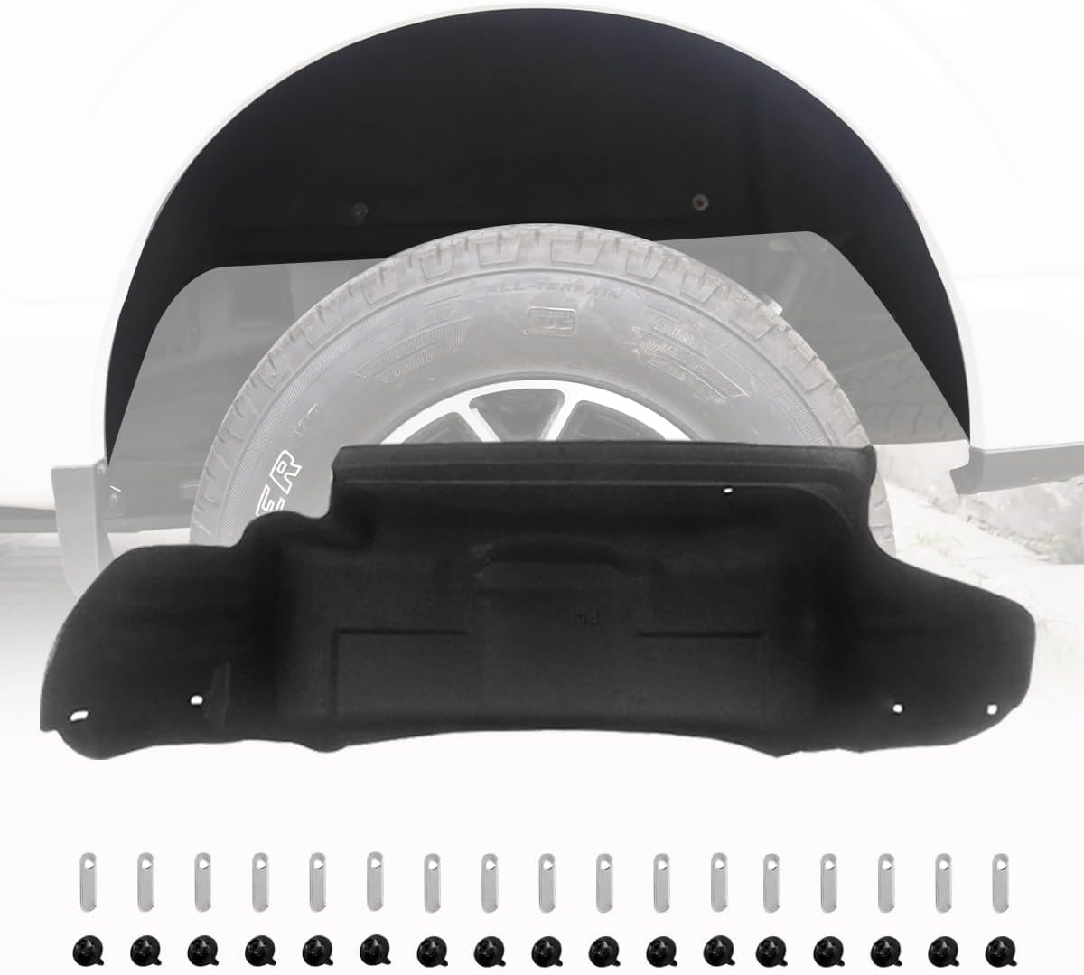 Amazon.com: Rear Wheel Well Guards Compatible with F150 2021-2024 ...