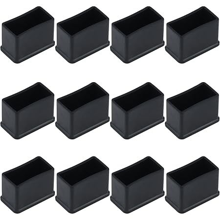 Amazon.com: Bonsicoky 20Pcs Rectangle Rubber Furniture Leg Caps (3/4" x ...
