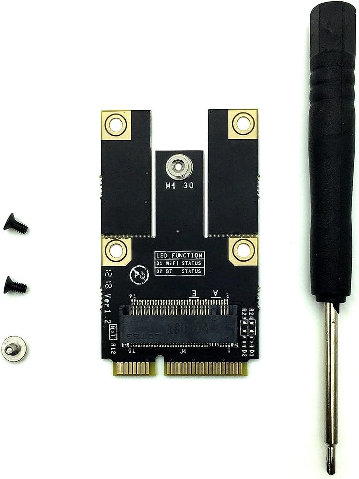 Amazon.com: Deal4GO NGFF M.2 (Key-A+E/Key-E) to Mini PCI-E Express ...