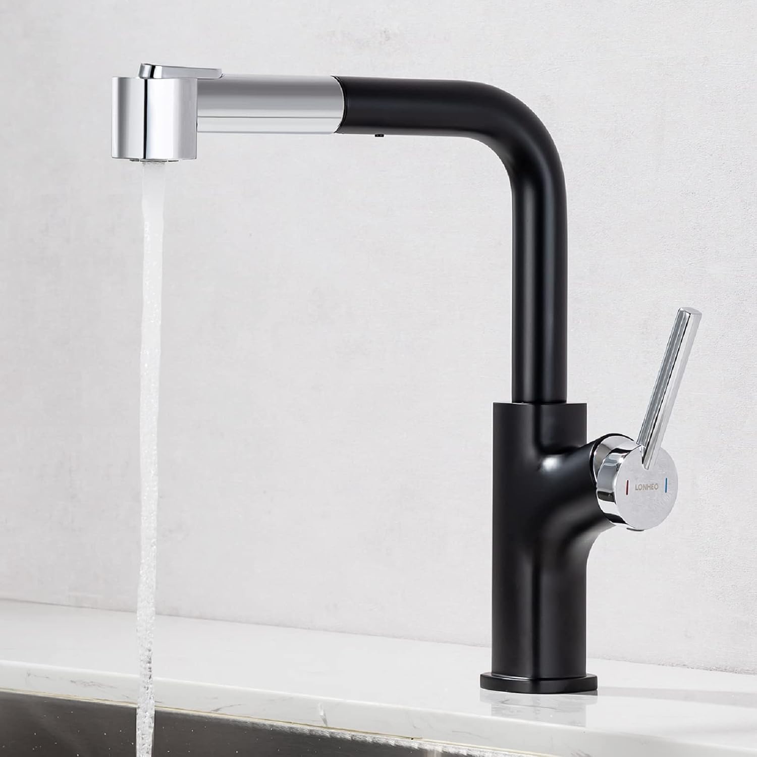 Robinet Cuisine Douchette Extractible, Lonheo Mitigeur Cuisine avec ...