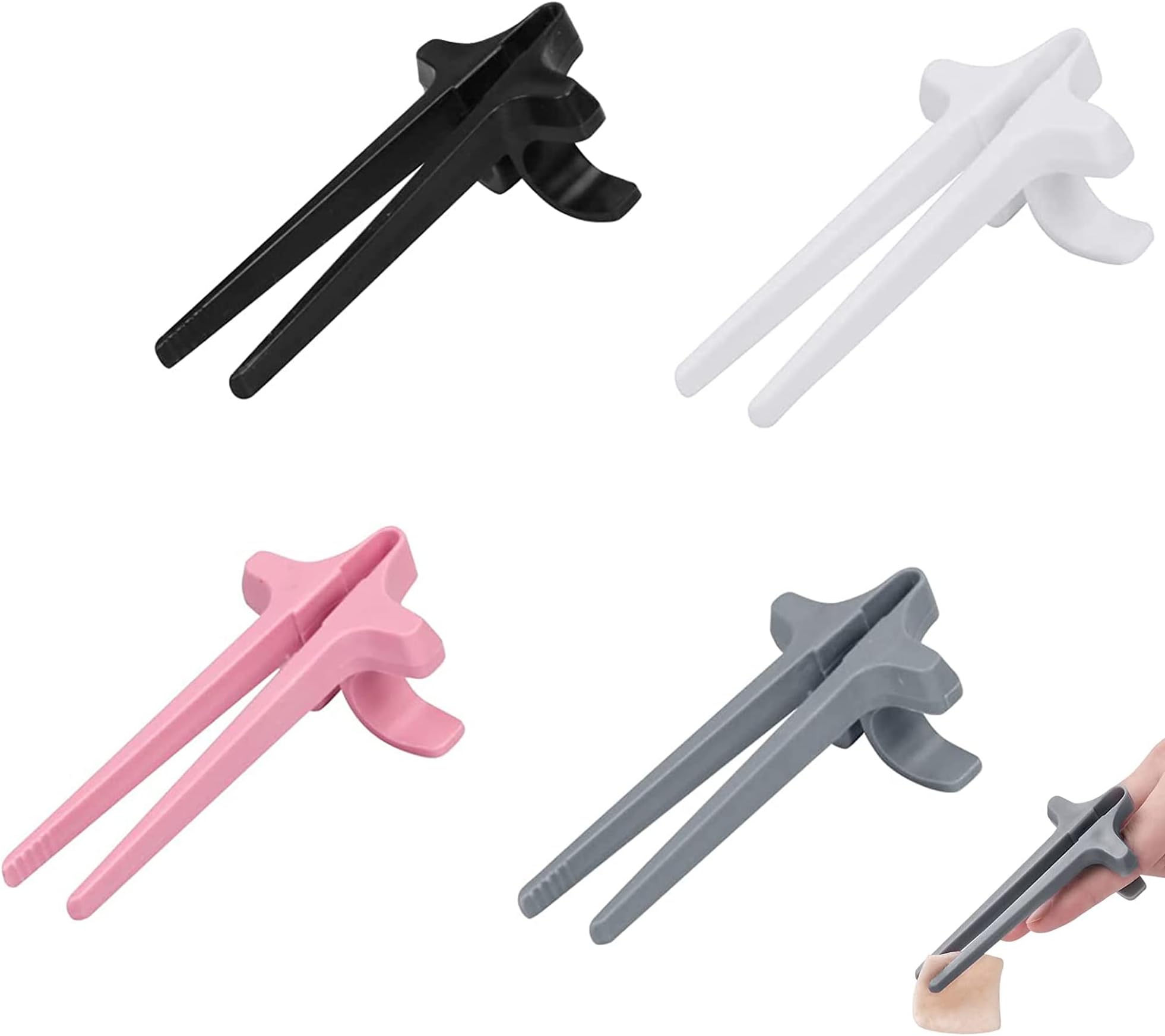 4 snack fingers, game chopsticks, snack tongs, snack tools, keep hands ...