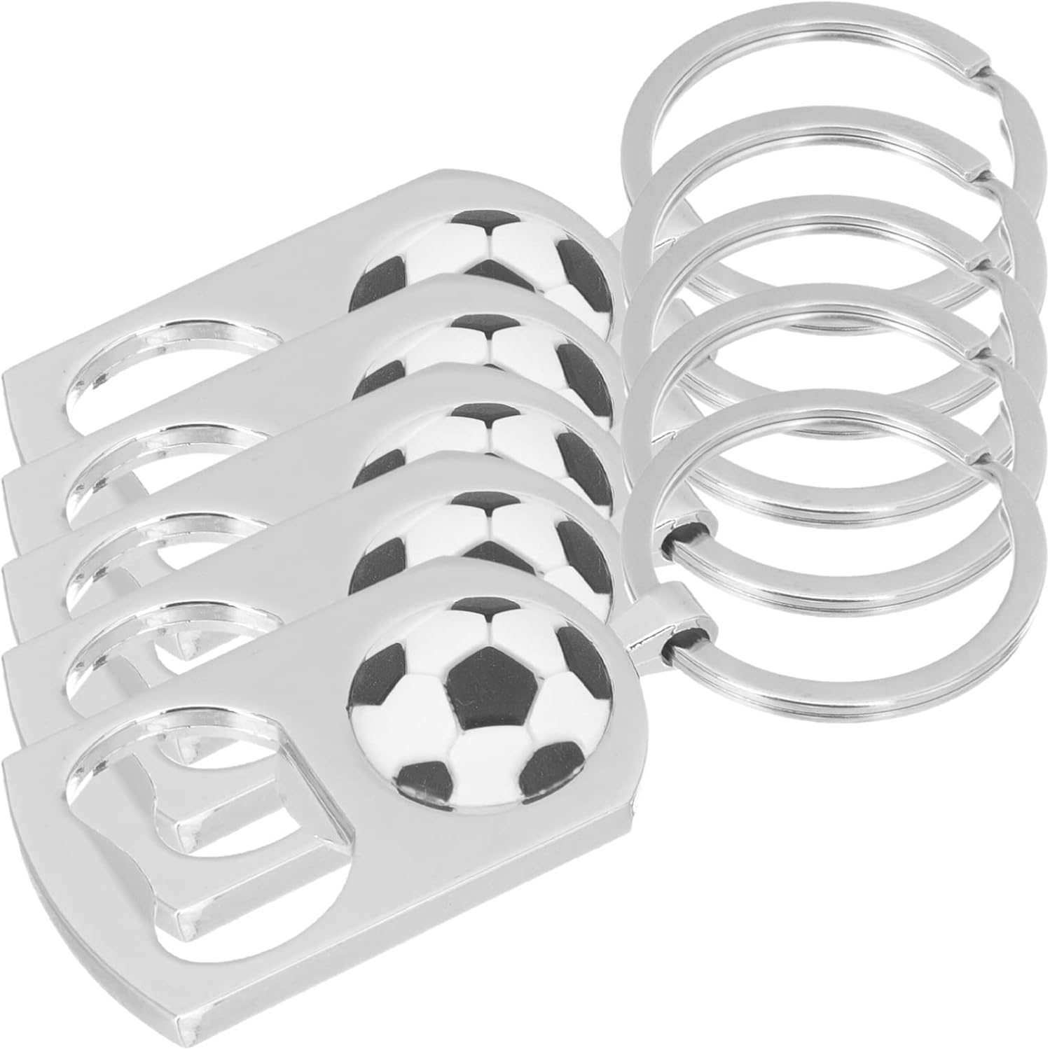 Amazon.com: PRETYZOOM 5pcs Football Corkscrew Soccer Keychain Beer ...