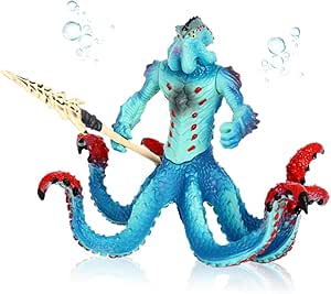 NyaSaa Ice Octopus Figure - Realistic Mythical Fantasy Monster Action ...