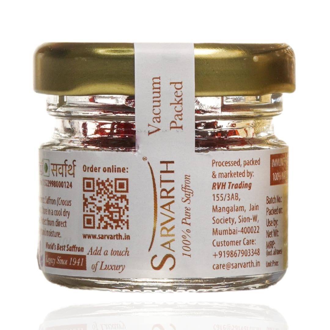 SARVARTH Finest A++ Grade 100% Pure Original Saffron/Kesar for Food ...