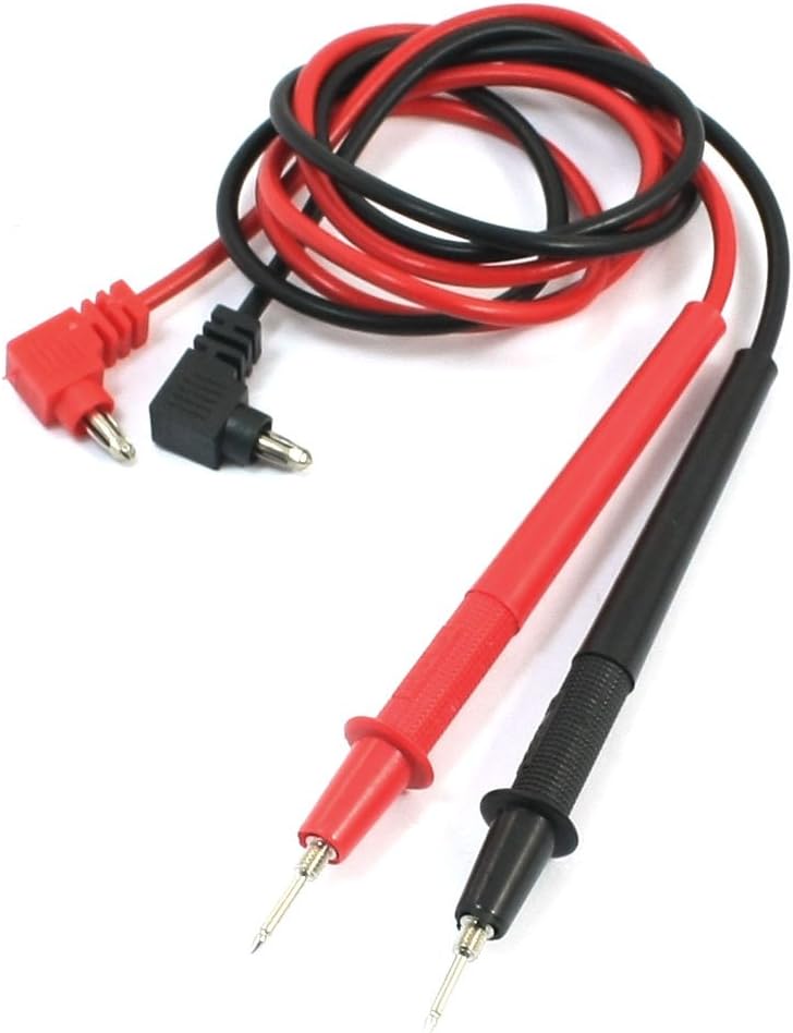 uxcell 2pcs Male Digital Multimeter 1000V Test Lead Cable Probe Red ...