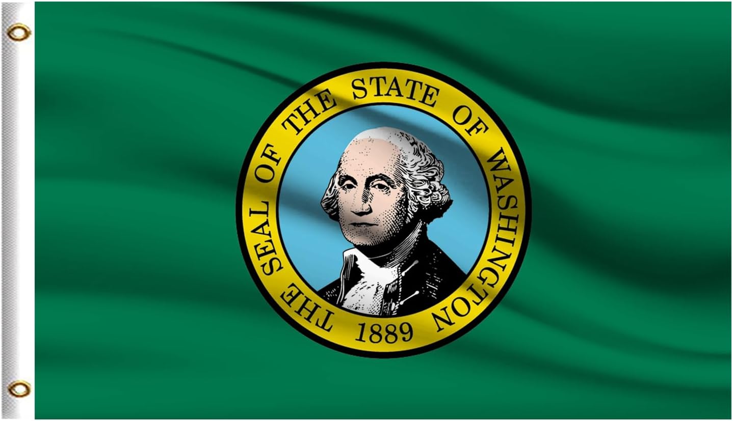 Amazon.com : Yostyle Washington WA US States Flag Outside 3x5 Banner ...