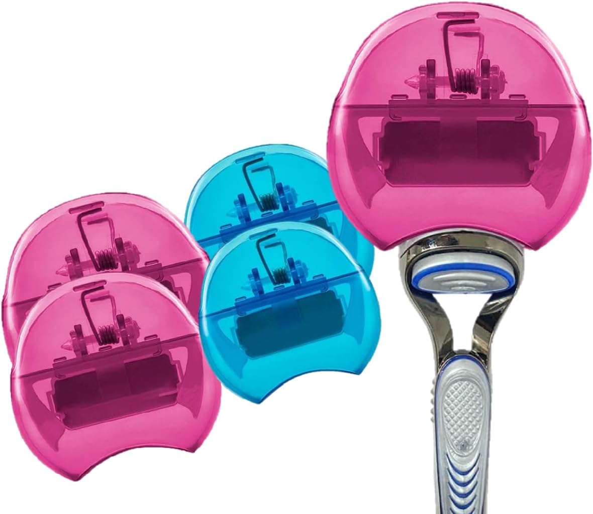 Men and Women Safety Razor Holder - Clip-On Cover Anti-Rust Blade Razor ...