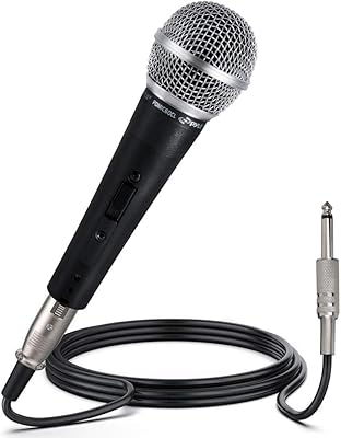Dynamic Music Instrument Microphone for Singing with 3.5m XLR Cable ...