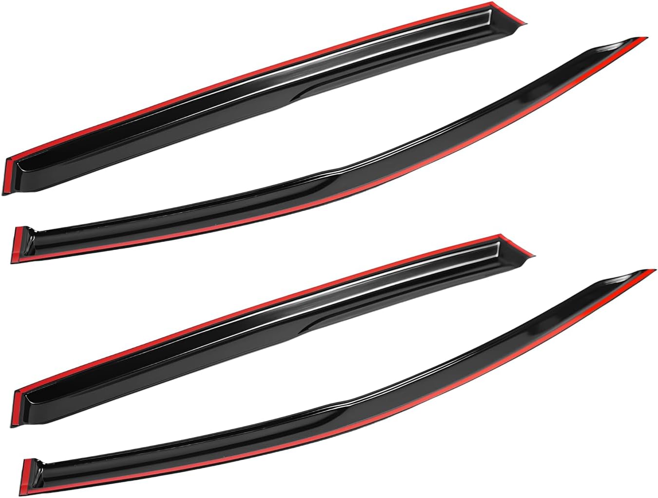 Amazon.com: Window Visor for Acura RDX 4 Door SUV 2019-2024 JDM 3D Wavy ...