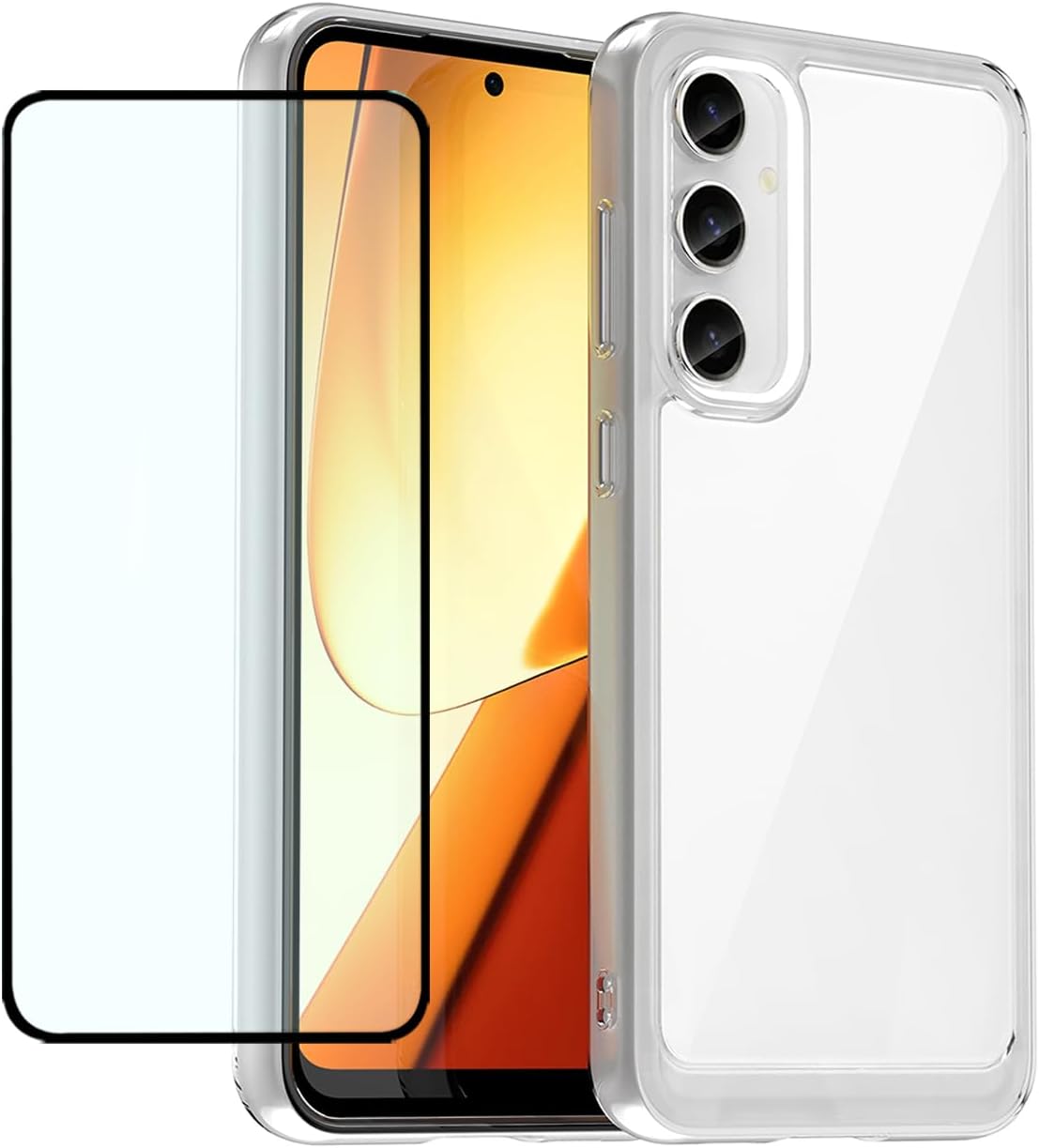 Amazon.com: GTBDEKI Clear Case for Galaxy S23 FE Case, Samsung S23 FE Case with HD Screen ...