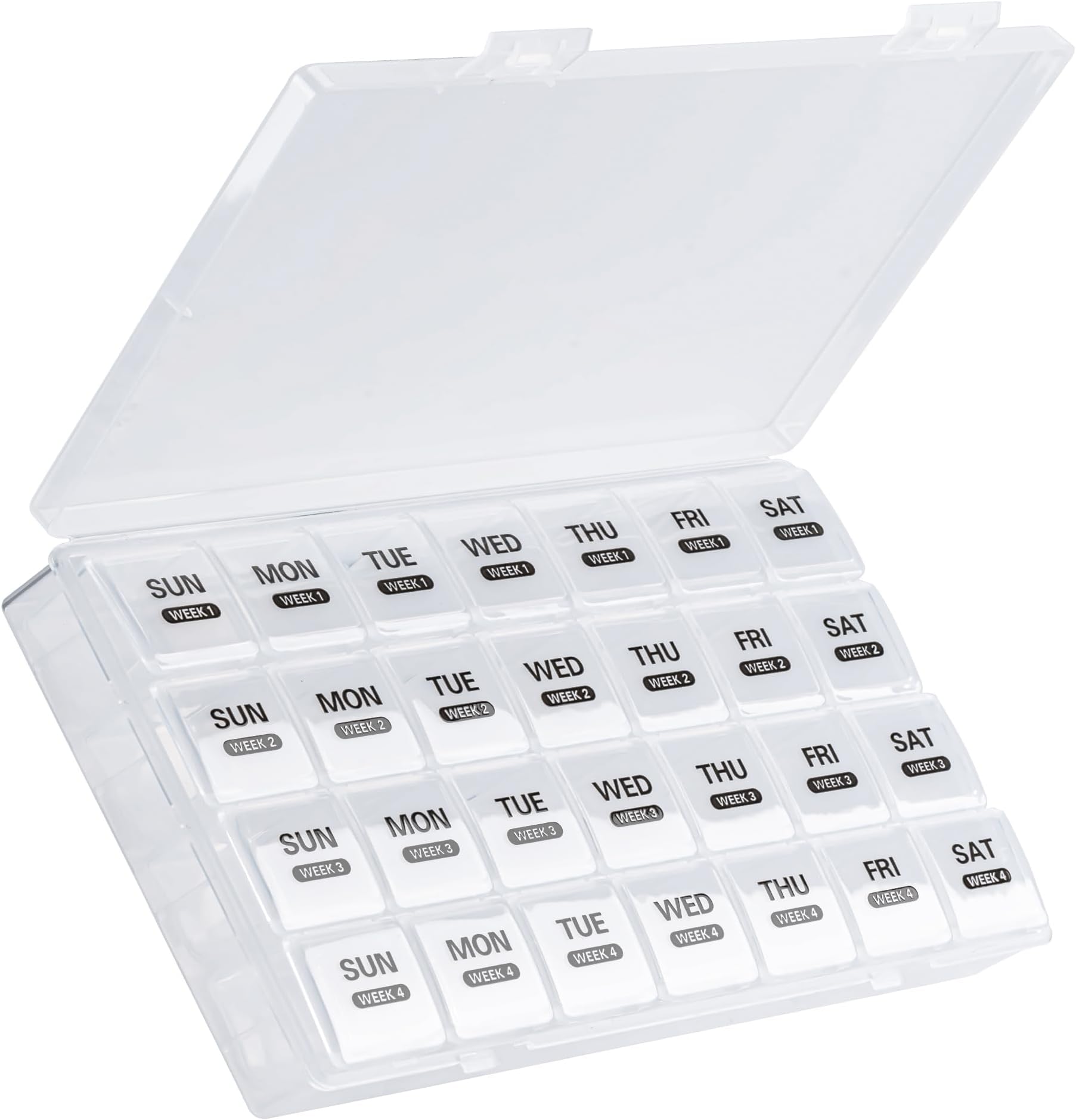 Amazon.com: 7-Day Pill Box Organizer 4 Times A Day Morning Noon and ...