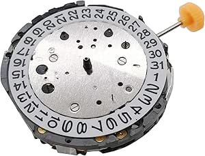 Amazon.co.jp: MIYOTA用 JS26用の3時位置にバッテリー日付付き交換用クォーツムーブメント6針ムーブメント時計アクセサリー ...