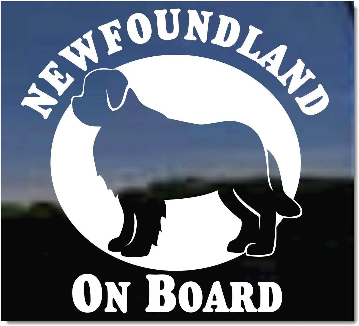 Amazon.com: Newfoundland On Board ~ Newfoundland Vinyl Window Auto ...