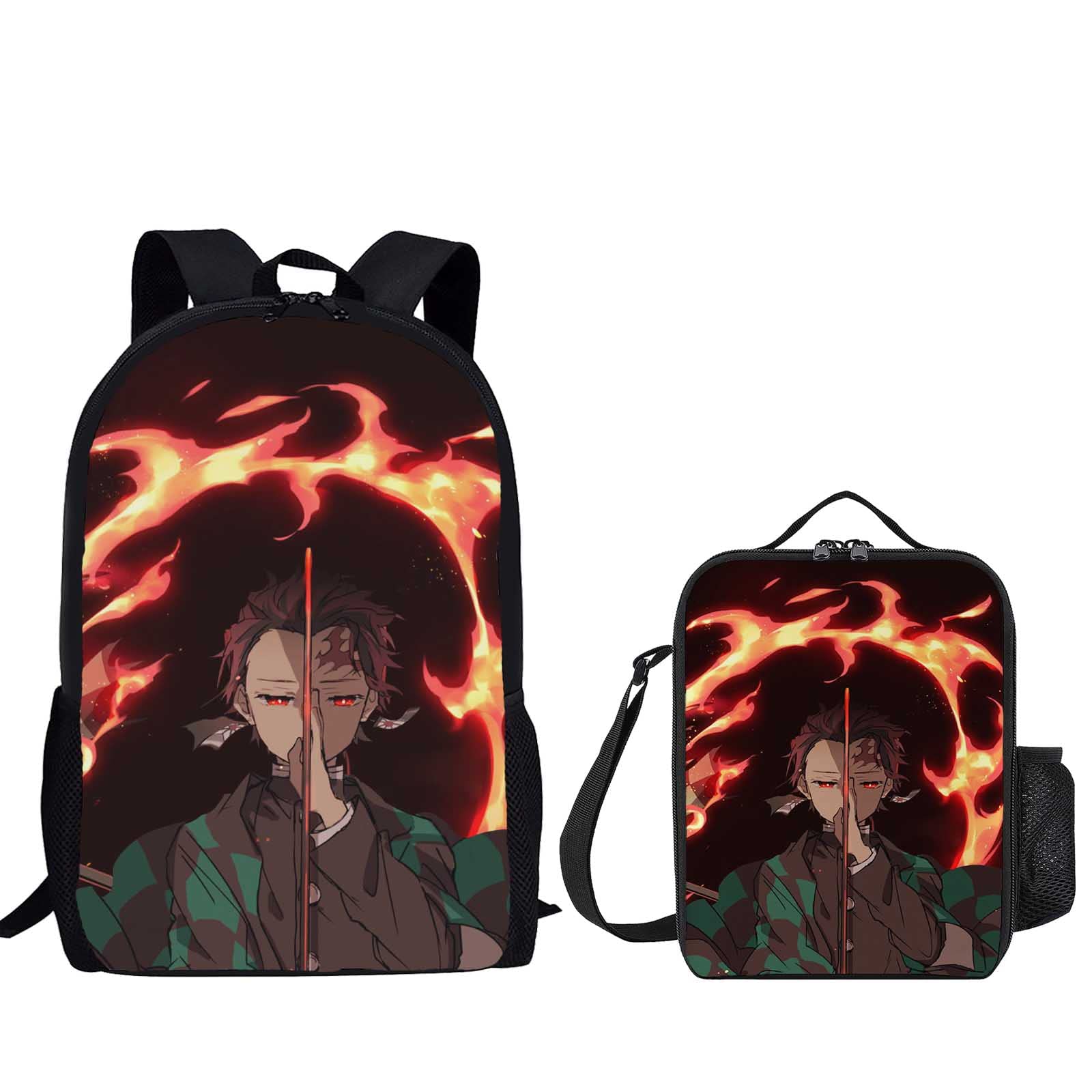 Wyoubase Anime Backpack with Luch Box 3D Print School Bags Travel ...