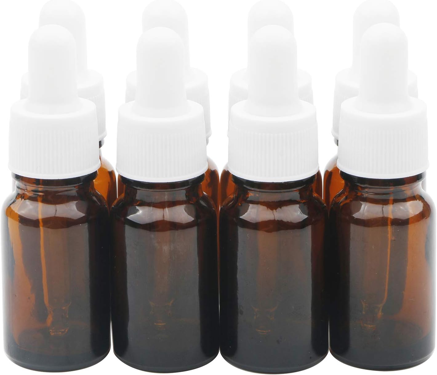 Amazon.com: Kesell 10ml Amber Mini Glass Dropper Bottles, 1/3 Oz ...