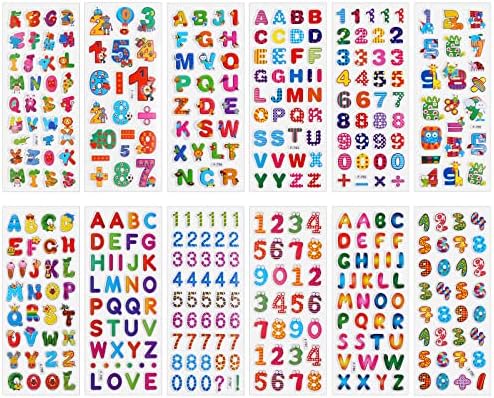 2800 PCS 40 Sheets Alphabet Letter Stickers, Craft Letters Stickers ...