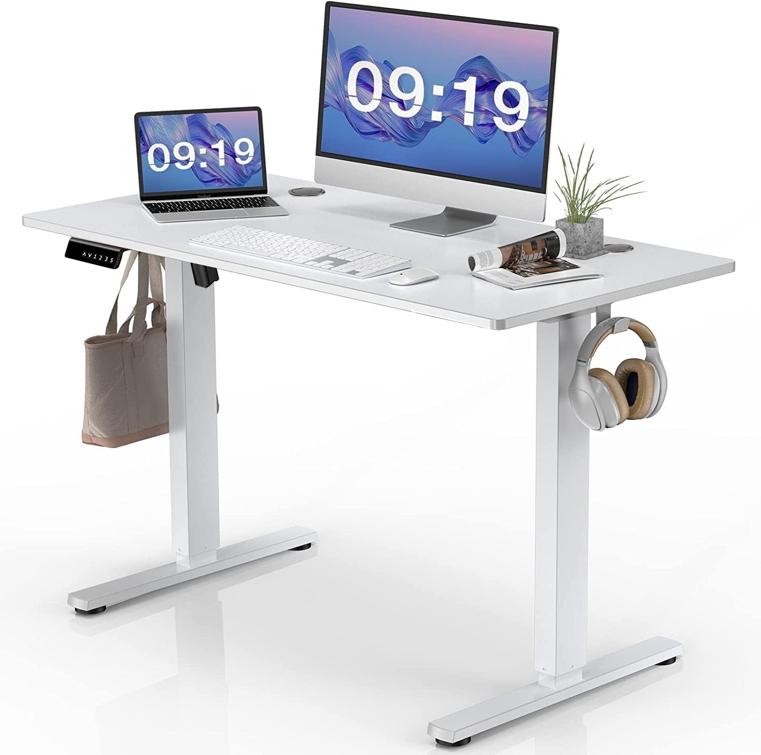 Amazon.com: SMUG Standing Desk, 48 x 24 in Electric Height Adjustable ...