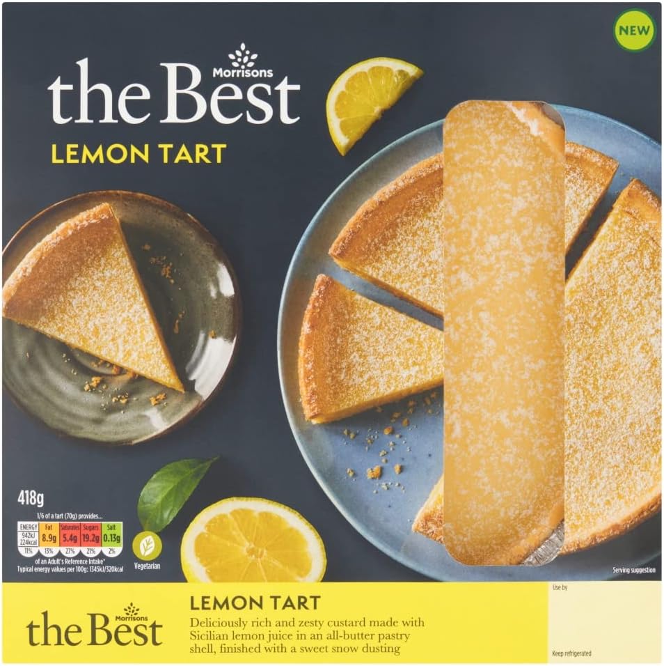 Morrisons The Best Lemon Tart 418g : Amazon.co.uk: Grocery