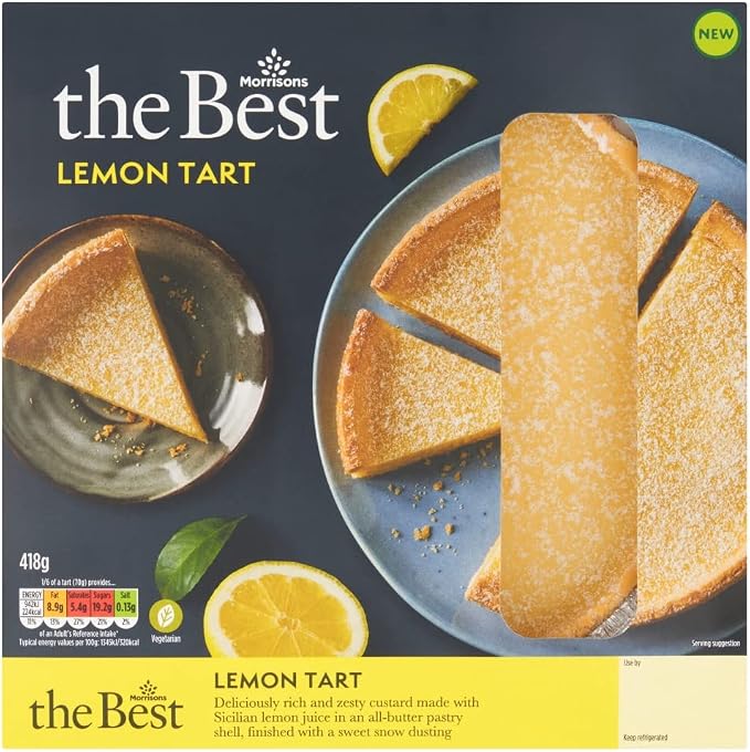 Morrisons The Best Lemon Tart 418g : Amazon.co.uk: Grocery