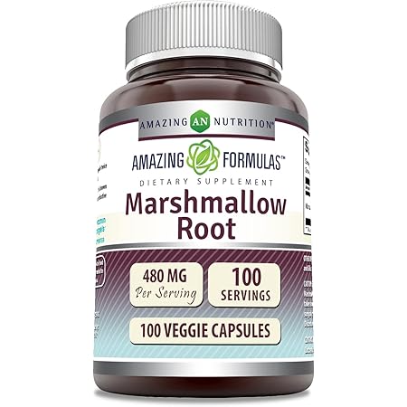 Amazon.com: Amazing Formulas Marshmallow Root Extract 480mg 100 Veggie ...