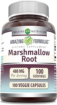 Amazon.com: Amazing Formulas Marshmallow Root Supplement | 480 Mg Per ...