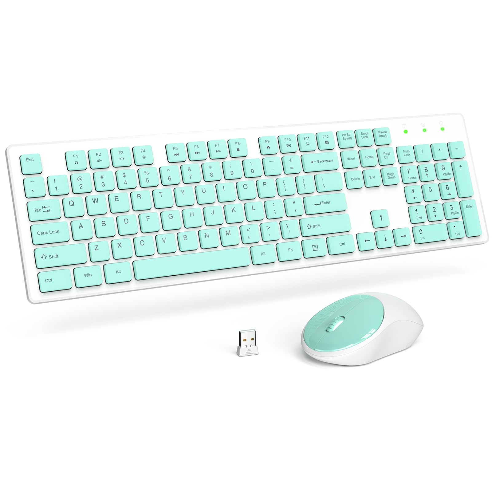 Amazon.com: Wireless Keyboard and Mouse, Trueque Silent 2.4GHz Cordless ...