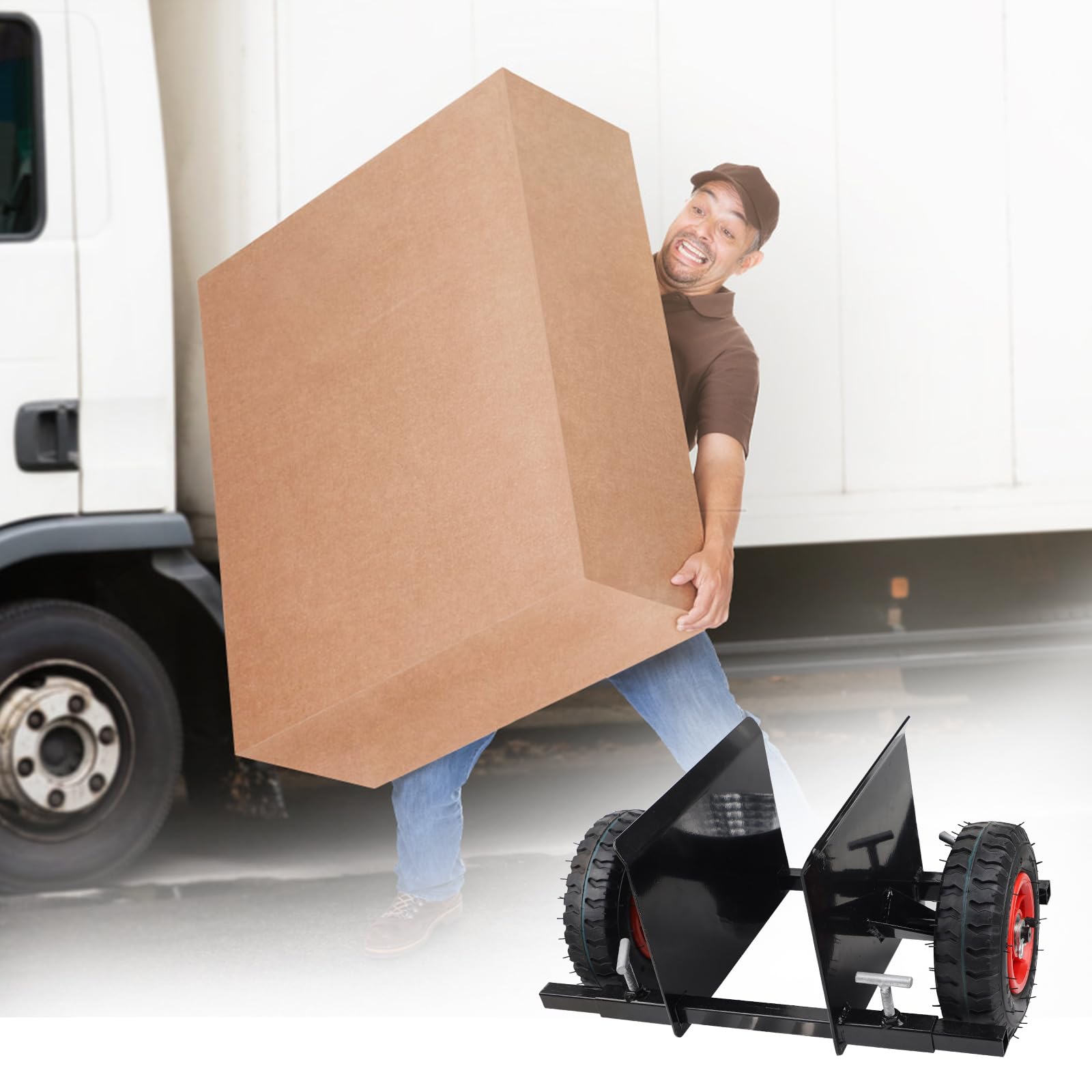 Heavy Duty Panel Dolly, Adjustable Door Dollys with Wheels, 8 ...