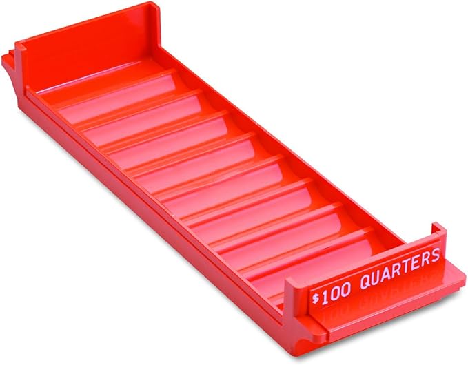 Amazon.com : MMF Industries Rolled Coin Tray | Orange Color | Stackable ...