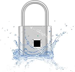 Rawrr Lock with Fingerprint, Padlock for Gym, Weatherproof, Multi-Use ...