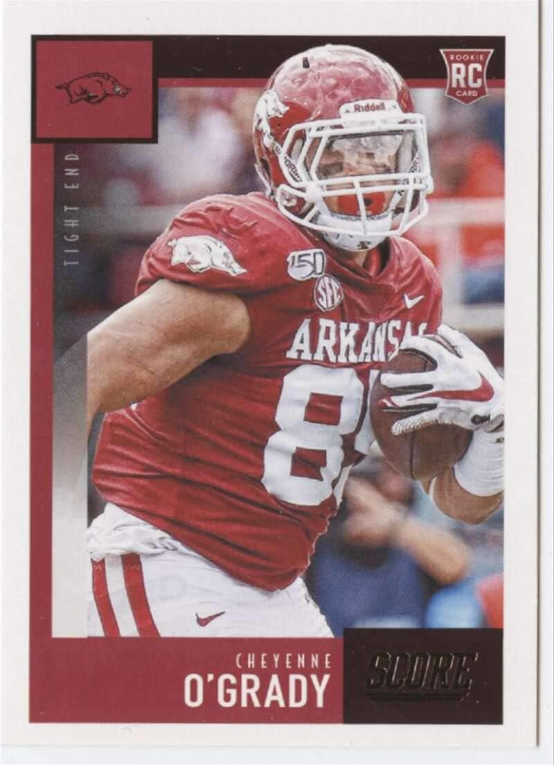 Amazon.com: 2020 Score Football #402 Cheyenne O'Grady RC Rookie ...