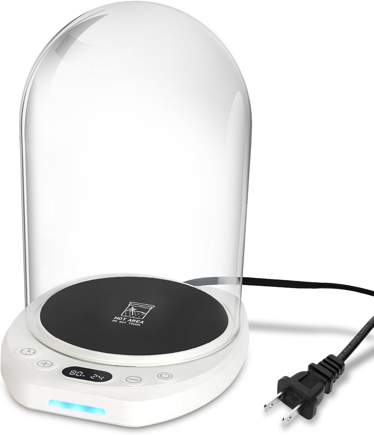 Amazon.com: Upgraded Sourdough Starter Warmer with Glass Dome Precise 1 ...