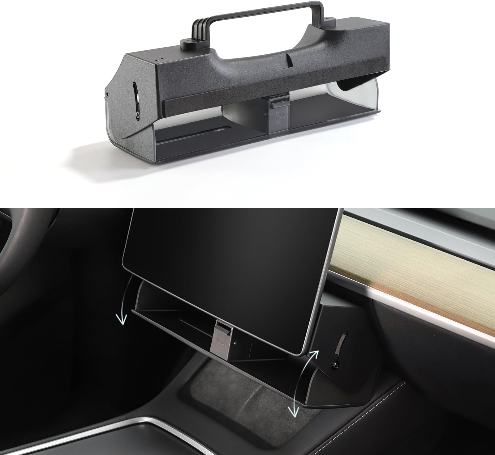 Amazon.com: TPARTS Hidden Under Screen Storage Box for Tesla Model 3 ...
