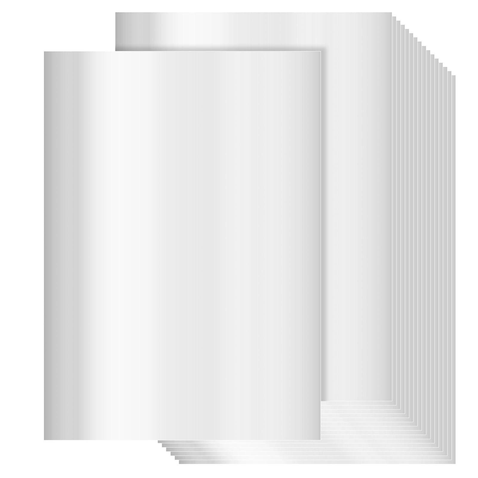 Amazon.com : SHUESS 100 Sheets Metallic Silver Cardstock Paper ...